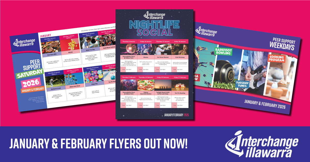 New Programs out now January February 2026 - Interchange Illawarra